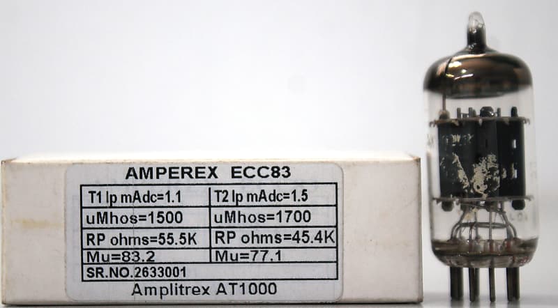 ECC83 12AX7 AMPEREX Bugle boy made in Holland | Reverb Australia