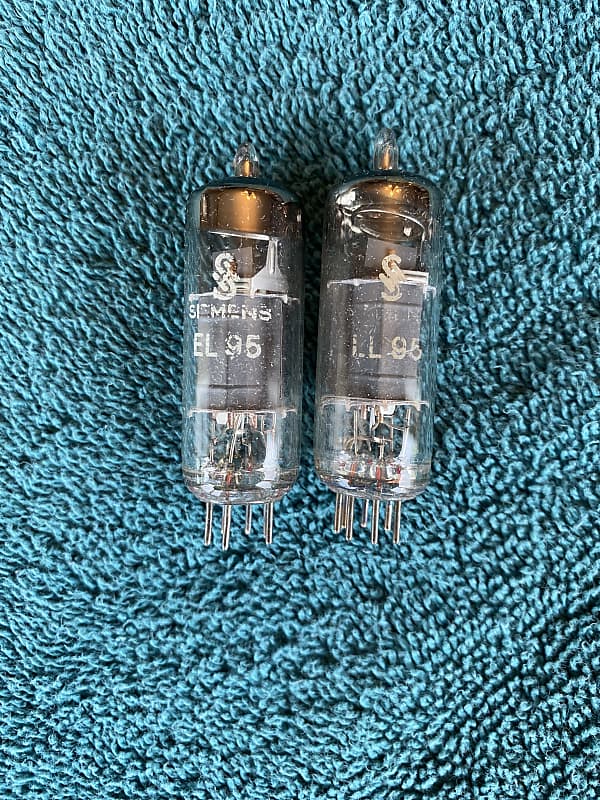 Tested! Lot (2) SIEMENS EL95 Vacuum Tubes Vintage | Reverb