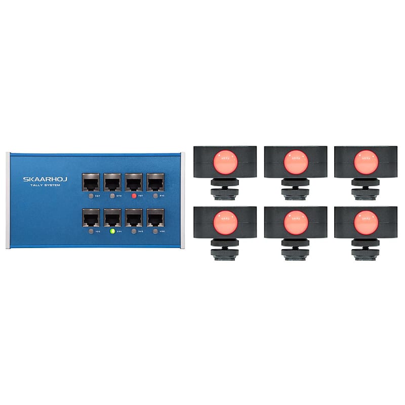 Skaarhoj 8-Channel Tally Box System V2 with 6x Tally Lights | Reverb