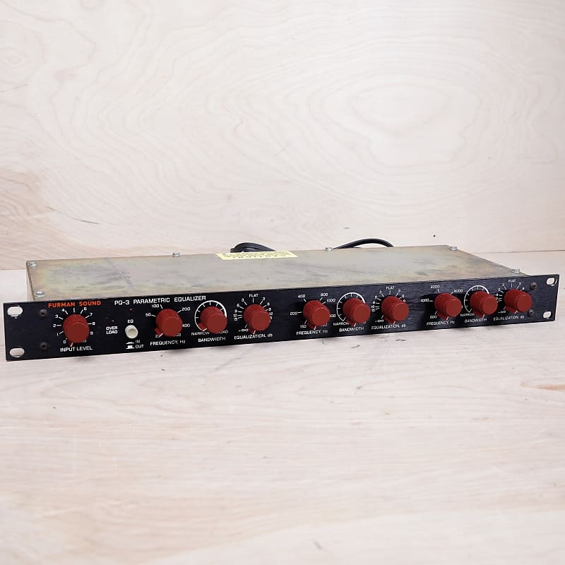 Furman PQ-3 Parametric Equalizer Rackmount EQ 1980s Red | Reverb UK