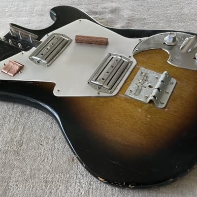 1960’s Victoria Loaded Bass Body Working Pickups Tobaccoburst | Reverb