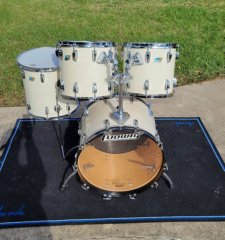 1982 Ludwig Duo Modular 4 Pc Drum Shell Pack 13/14/16/22 - | Reverb