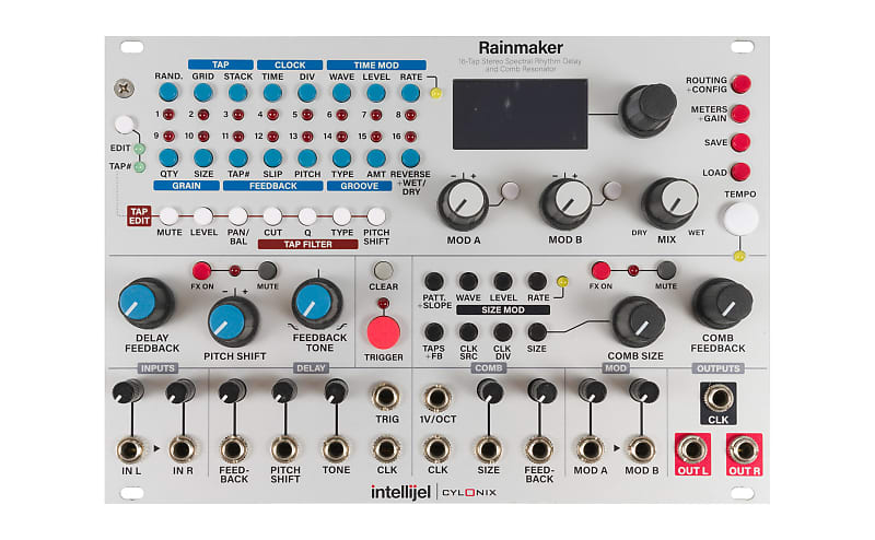 Intellijel Designs Rainmaker 16-Tap Stereo Spectral | Reverb