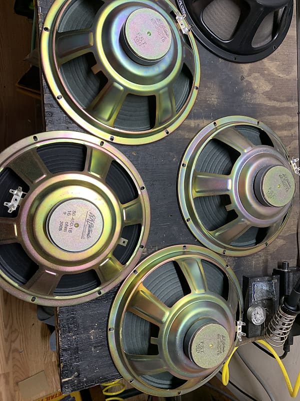 Crate/Ampeg/SLM Electronics 12” 16 ohm speaker quad 90s - Raw | Reverb