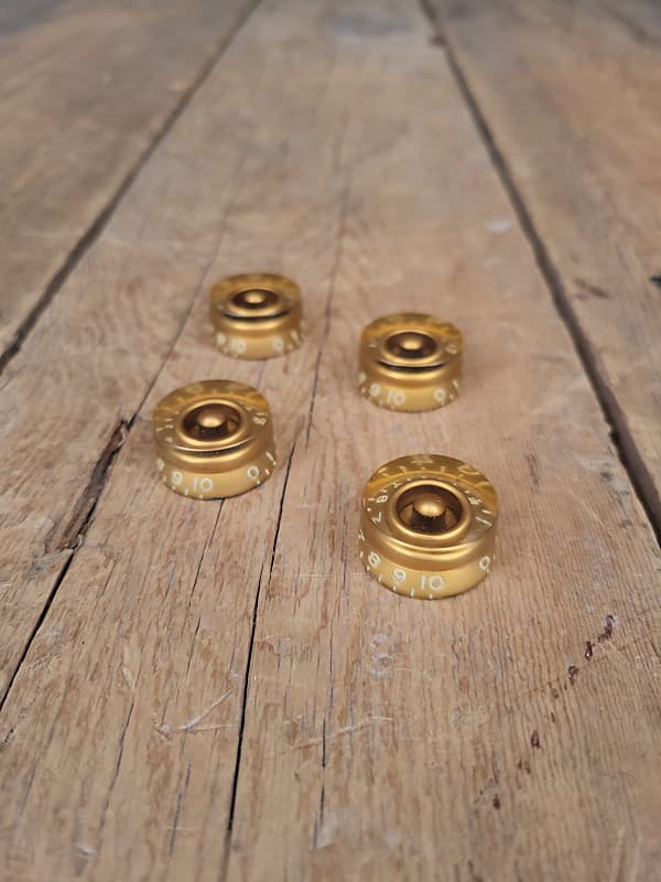 Gibson Gold Speed Knobs 1953-1955 .5" Les Paul ES | Reverb