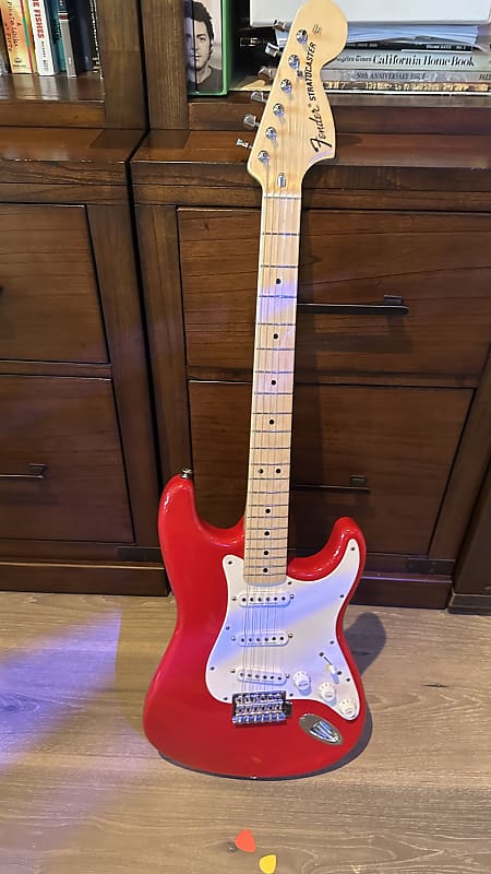 Fender STRATOCASTER BLACK LABEL 1995 - CHERRY RED | Reverb
