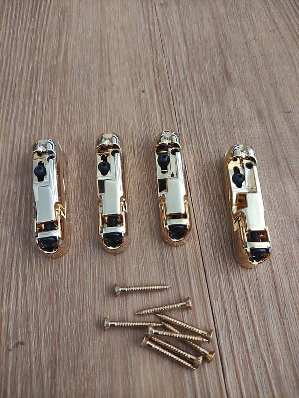 Ibanez Mono-rail Monorail Bass Bridge 4 String Gold w/ Screws | Reverb