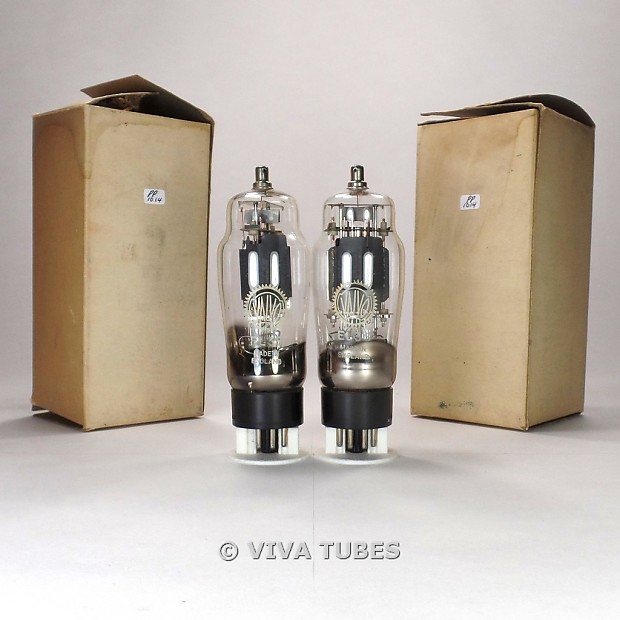 True NOS NIB Matched Pair Valvo USA 6CN6/EL38 Grey Plate | Reverb