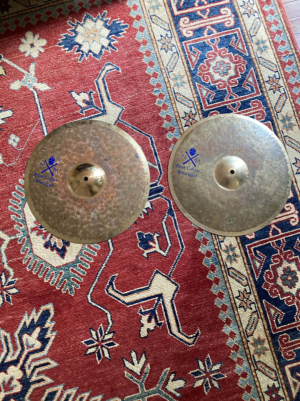 Nicky Moon Blue collar boutique 15” high hats. | Reverb