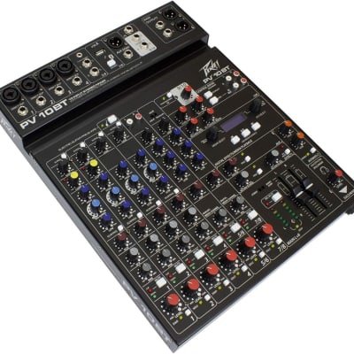 Peavey PV 10 BT 10 Channel Compact Mixing Mixer Console with | Reverb