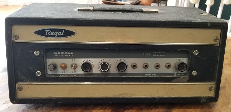 RARE! Lifco Regal 630 15 Watt Tube Head Montreal 1967 | Reverb