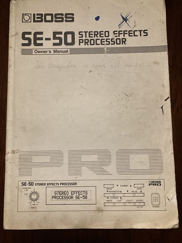 Boss SE-50 - Owner’s Manual | Reverb
