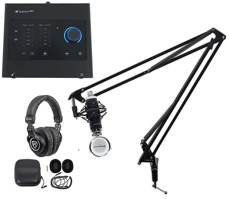 1-Person Podcast Podcasting Recording Kit w/Presonus Quantum | Reverb