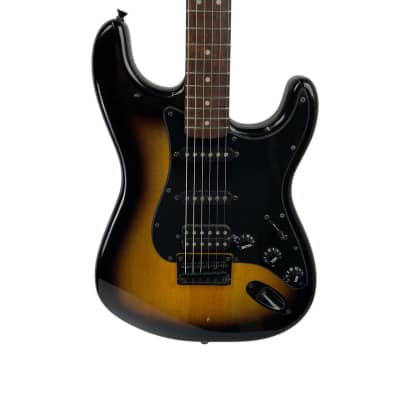 Used Squier PARTSCASTER STRAT Electric Guitars Black | Reverb