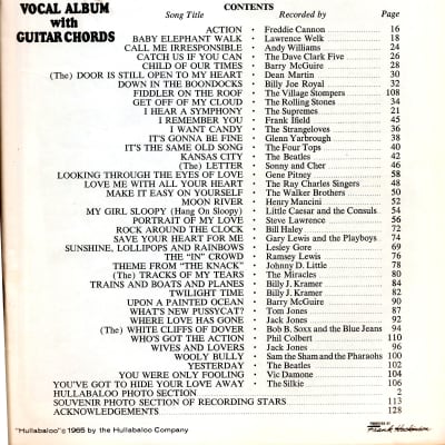 HULLABALOO Song Album The DeLuxe Song Album 1965 - Music Song | Reverb