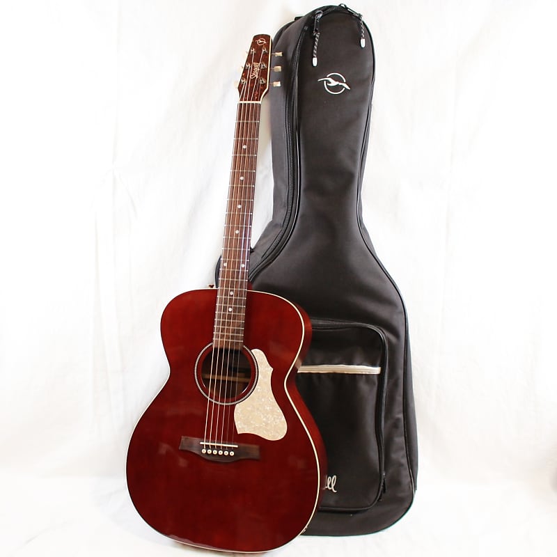 Seagull M6 LTD Ruby Red CH EQ Acoustic/Electric Guitar w/ Gig | Reverb