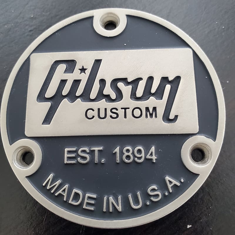 Gibson Custom Toggle switch back Cover1959 - Silver/ Black | Reverb
