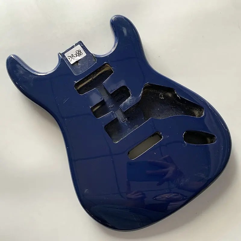 Blue SSH Guitar Stratocaster Strat Style Double Cutaway | Reverb