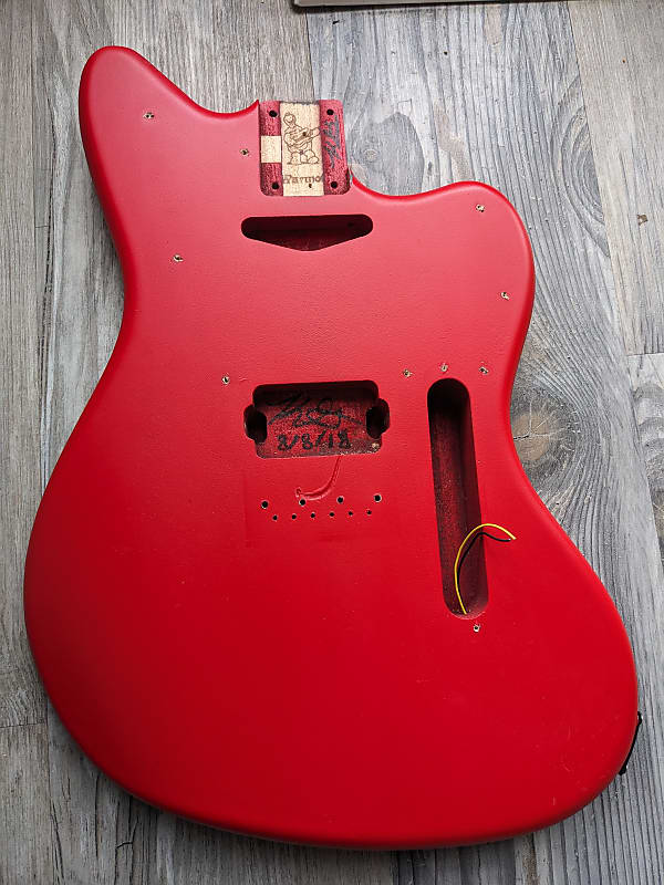 Warmoth Jazzcaster/Telemaster Body - Matte Red | Reverb