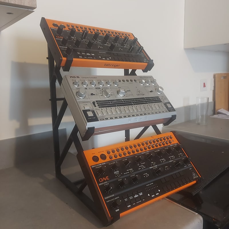 3 Tier Behringer Crave Spice Edge TD-3 RD-6 Desktop Synth | Reverb UK