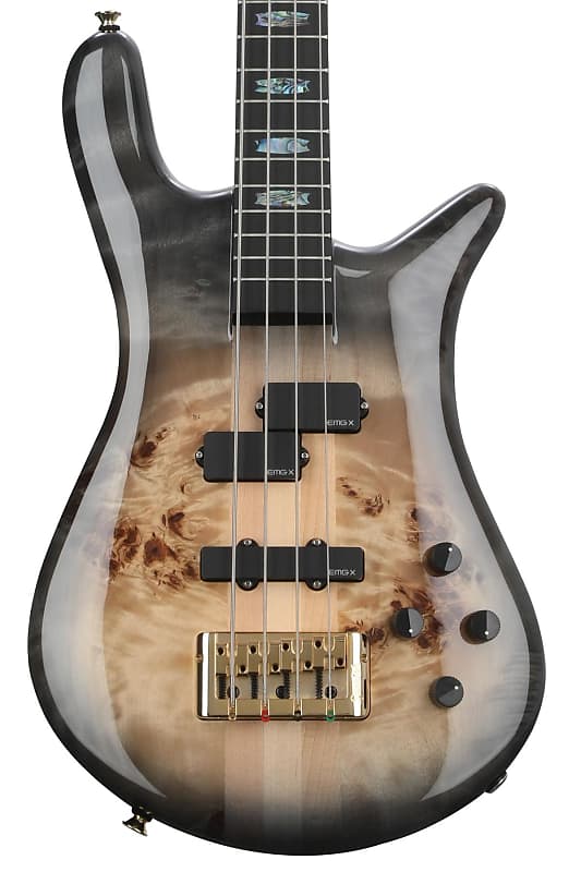 Spector Euro 4 CST Electric Bass Guitar - Natural Black Burst | Reverb