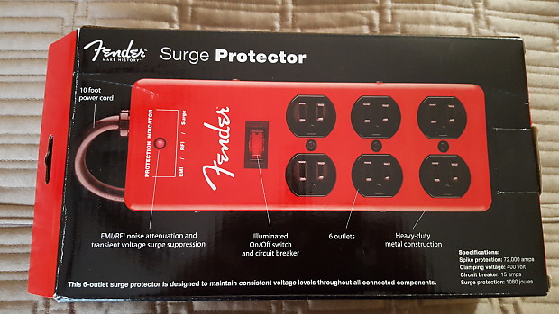 Fender Surge Protector 2015 Red | Reverb