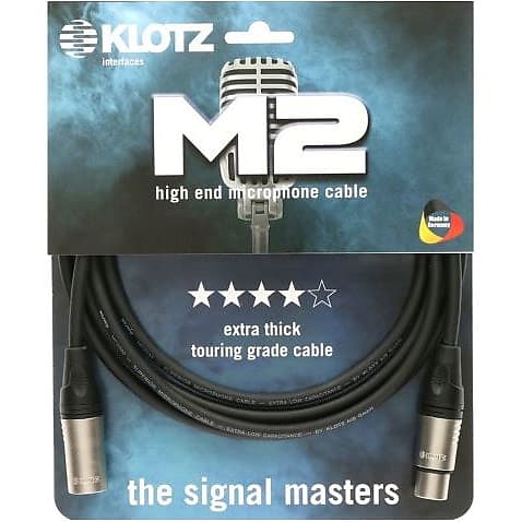 Klotz M2K1FM0200 XLR Microphone Cable, 2m | Reverb