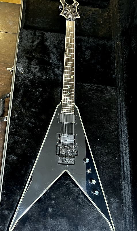 B.C. Rich Jr V NJ Deluxe Widow headstock Early 2000’s - Black | Reverb