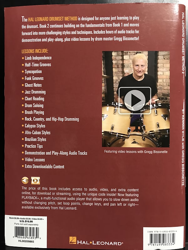 Hal Leonard Drumset Method Book 2 HL00209865 | Reverb