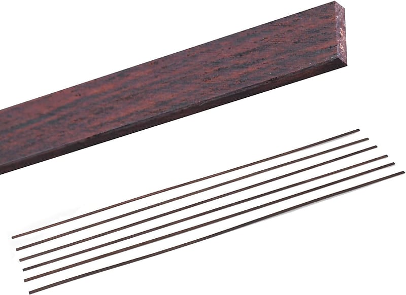 StewMac Natural Wood Guitar Bindings, Indian Rosewood - 6 | Reverb