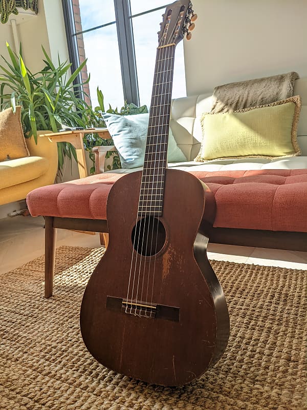 1956 Favilla C5 Classical Guitar - All-Solid Mahogany, USA | Reverb