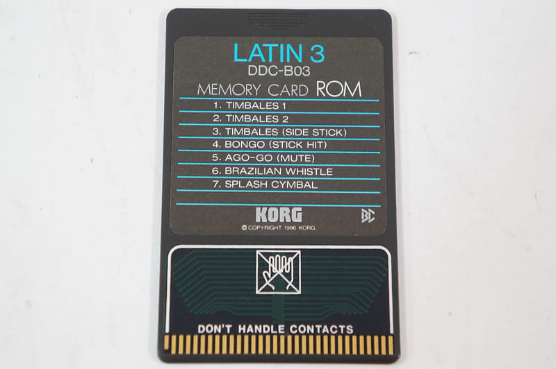 [SALE Ends Apr. 14] KORG DDC-B03 LATIN 3 ROM for DDD-1, DDD-5 | Reverb