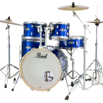 Pearl EX725SPC Export Drum Kit, 5-Piece, Mirror Chrome, with | Reverb