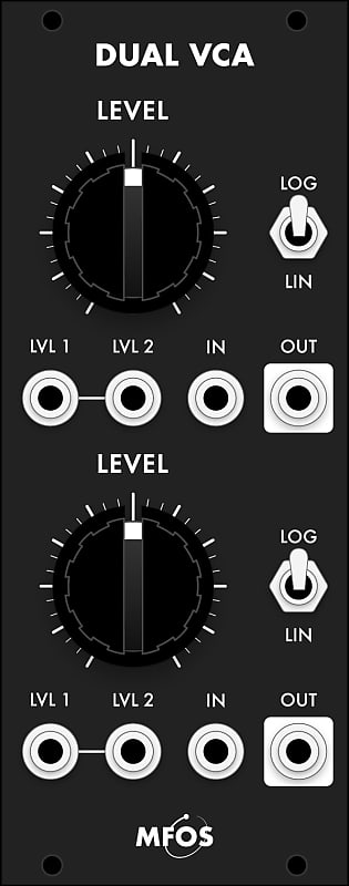 mfos euro dual vca smt, black panel | full kit, pcb | Reverb