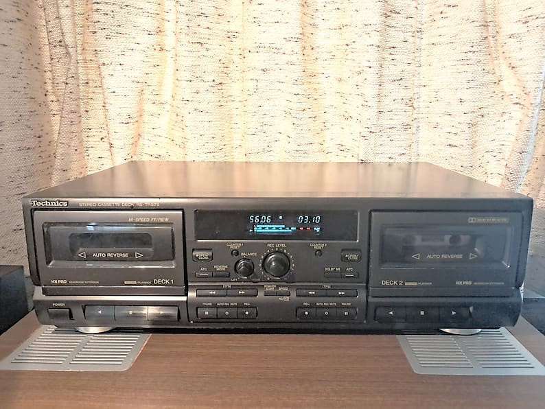 Technics RS-TR575 Dual Double Dubbing Cassette Tape Deck | Reverb
