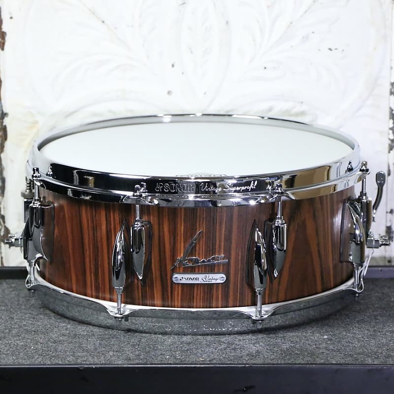 Sonor Vintage Series Snare Drum 14X5.75in - Rosewood | Reverb Canada