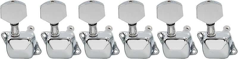 6 inline Semi Sealed Electric Guitar Machine Heads 6R Tuning | Reverb