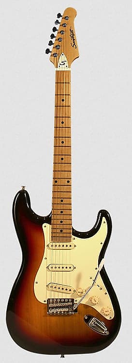 SAWTOOTH ST-ES-SBVC STRAT ELECTRIC GUITAR, VINTAGE SUNBURST | Reverb