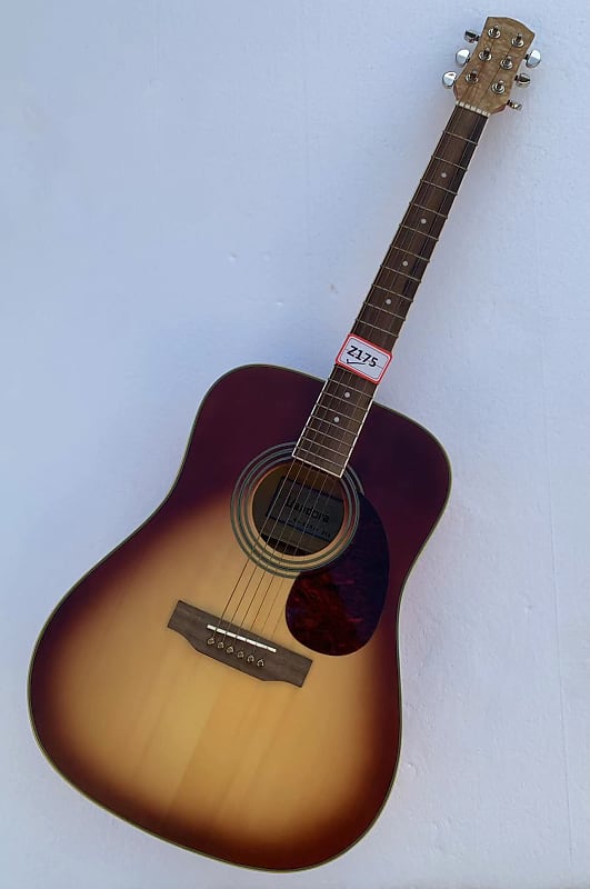 Acoustic Guitar Sunburs Body with Maple Neck and Rosewood | Reverb