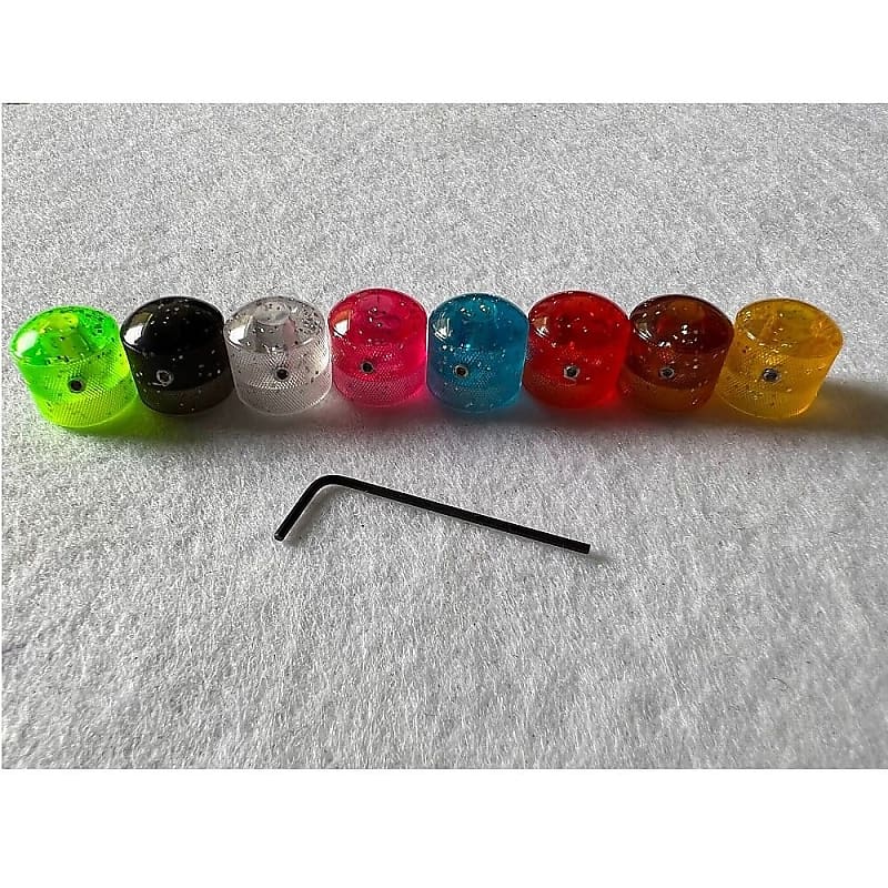 8 Piece Guitar and Bass Multi Colors Volume Tone Knobs Set | Reverb