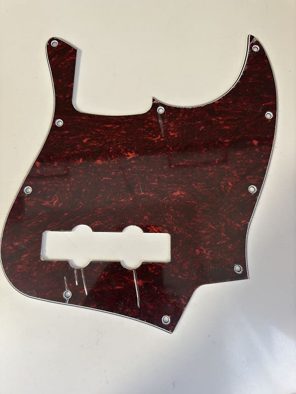 Jazz Bass Pickguard 4 ply Red Tortoise | Reverb