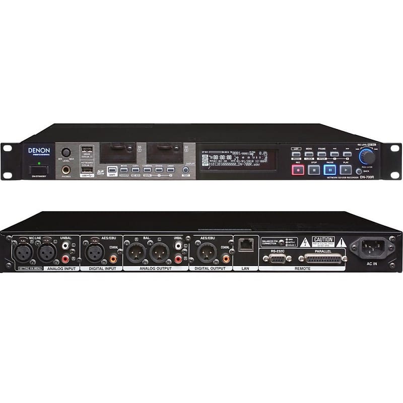 DENON DN-700R SD/USB Dual Simultaneous Rackmount Recorder | Reverb