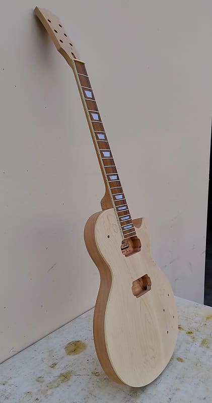 L&Pi Mahogany body neck , unfinished lp guitar DIY | Reverb