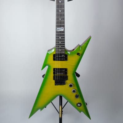 2007 Dean USA Dime Razorback Red/Black Striped | Reverb