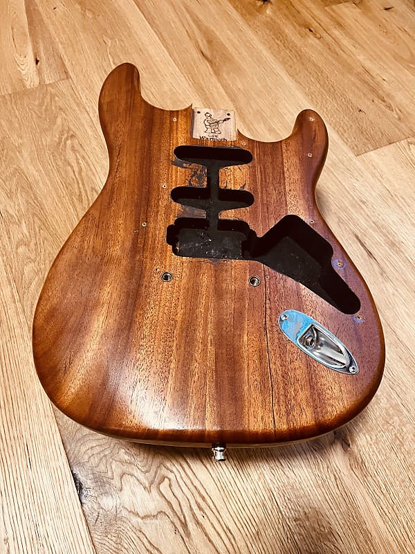 Warmoth solid Koa strat body HSS | Reverb
