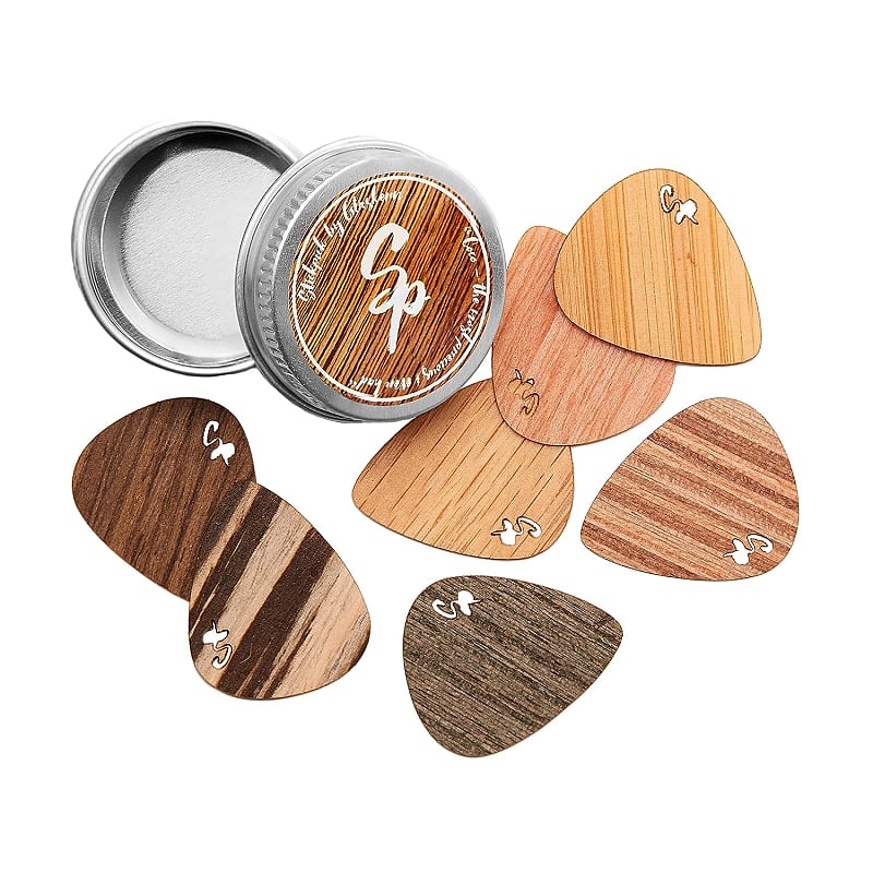 Stickpick | Set Of 7 Flexible Guitar Picks Made Of Real Wood | Reverb