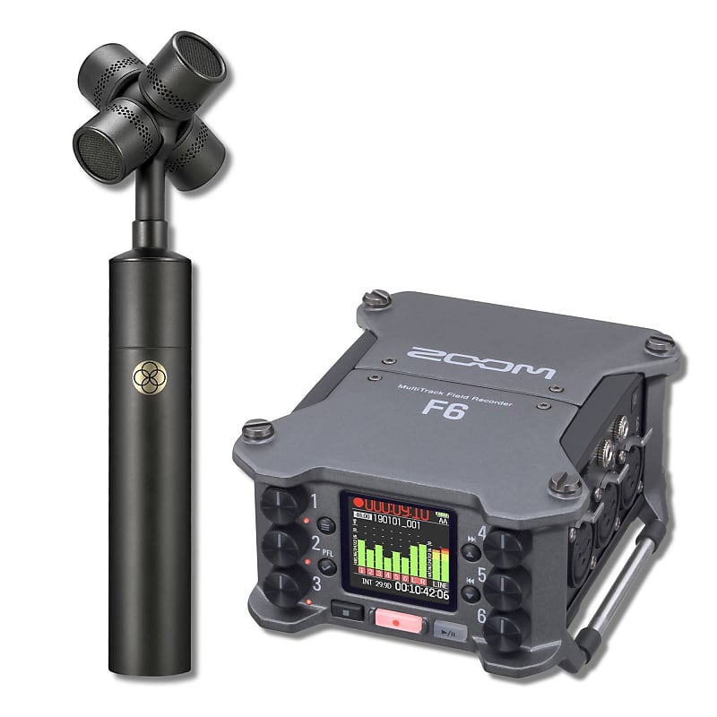 Rode NT-SF1 SoundField Ambisonic Microphone with Zoom F6 | Reverb