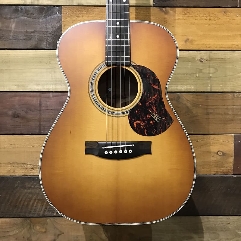 Maton EBG808 Nashville in Vintage Amber Burst Satin | Reverb
