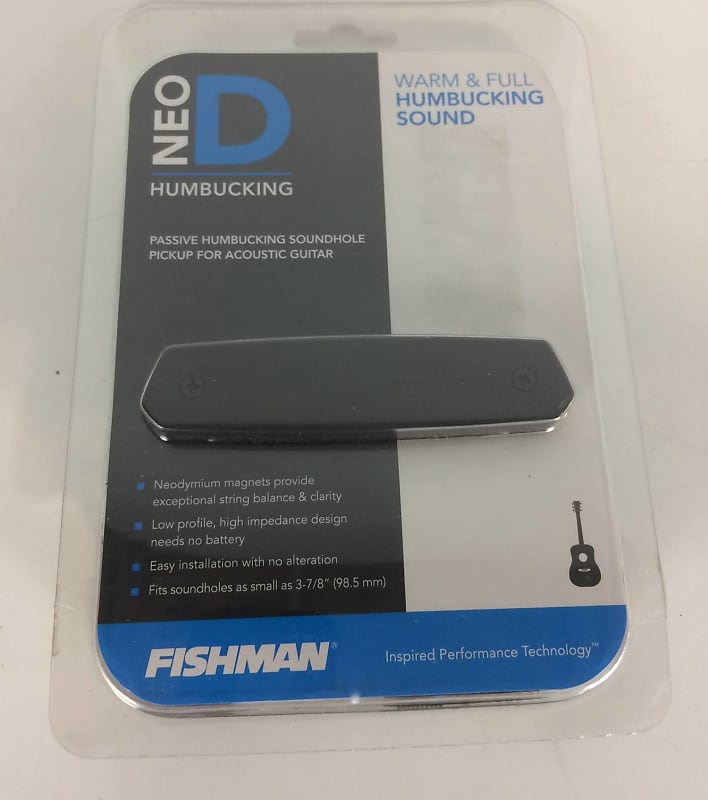 Fishman Neo-D Humbucker Acoustic Guitar Soundhole Pickup, | Reverb