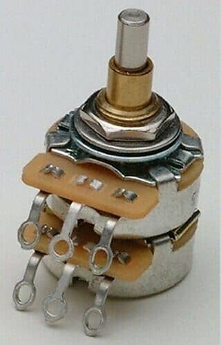 Stacked Concentric Guitar Pot, 500K/250K | Reverb